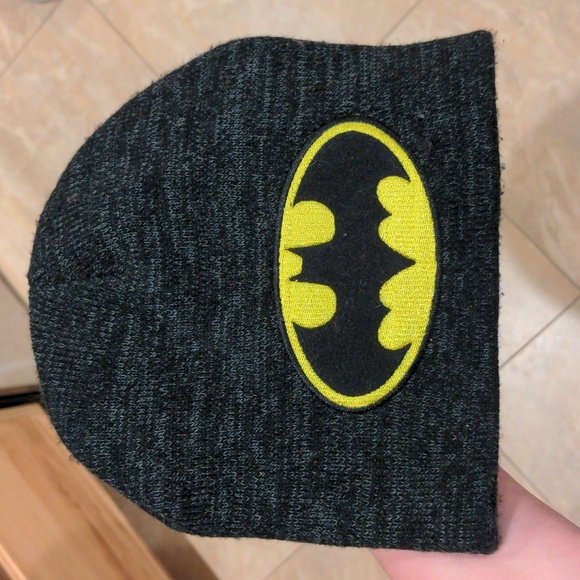 Accessories | Batman Beanie Dark Heather Grey | Poshmark